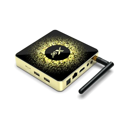 SHYSKY X96 X10 8K Ultra HD Android TV Box Android 11.0 Amlogic S928X LPDDR4 8GB RAM 64GB ROM WiFi6 1000M BT5.2 USB3.0 Support AV1 8K 60fps H.265 HDR Box with i8 Keyboard