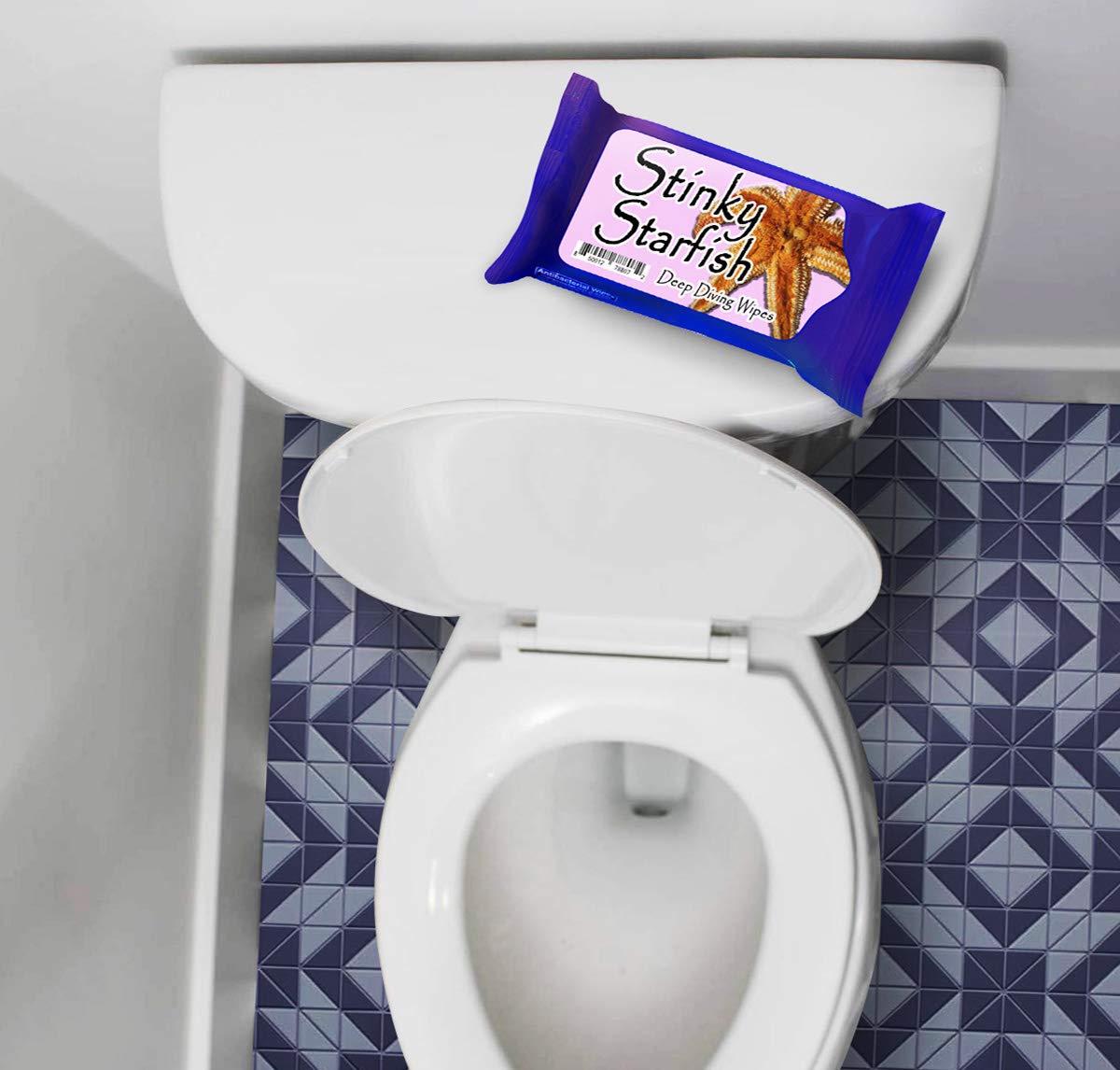 Stinky Starfish Deep Diving Wet Wipes, Funny Moist Wipes for Women, Travel Size, Flushable, Revolutionary and Disposable