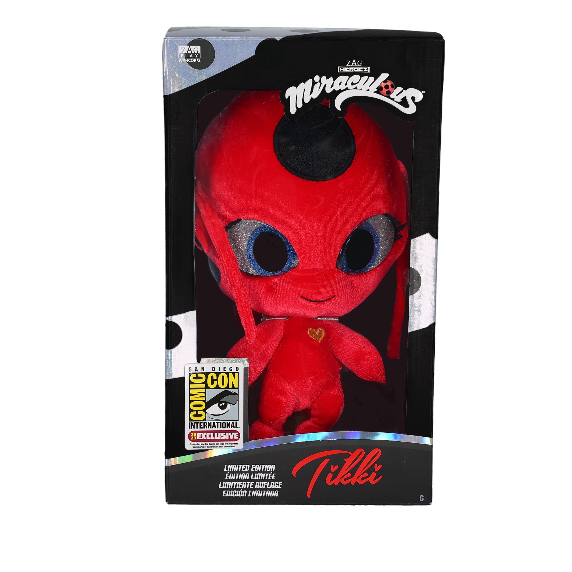 UCC Distributing Miraculous Ladybug 10″ Deluxe Kwami Plush – Tikki - Limited Edition Stuffed Animal