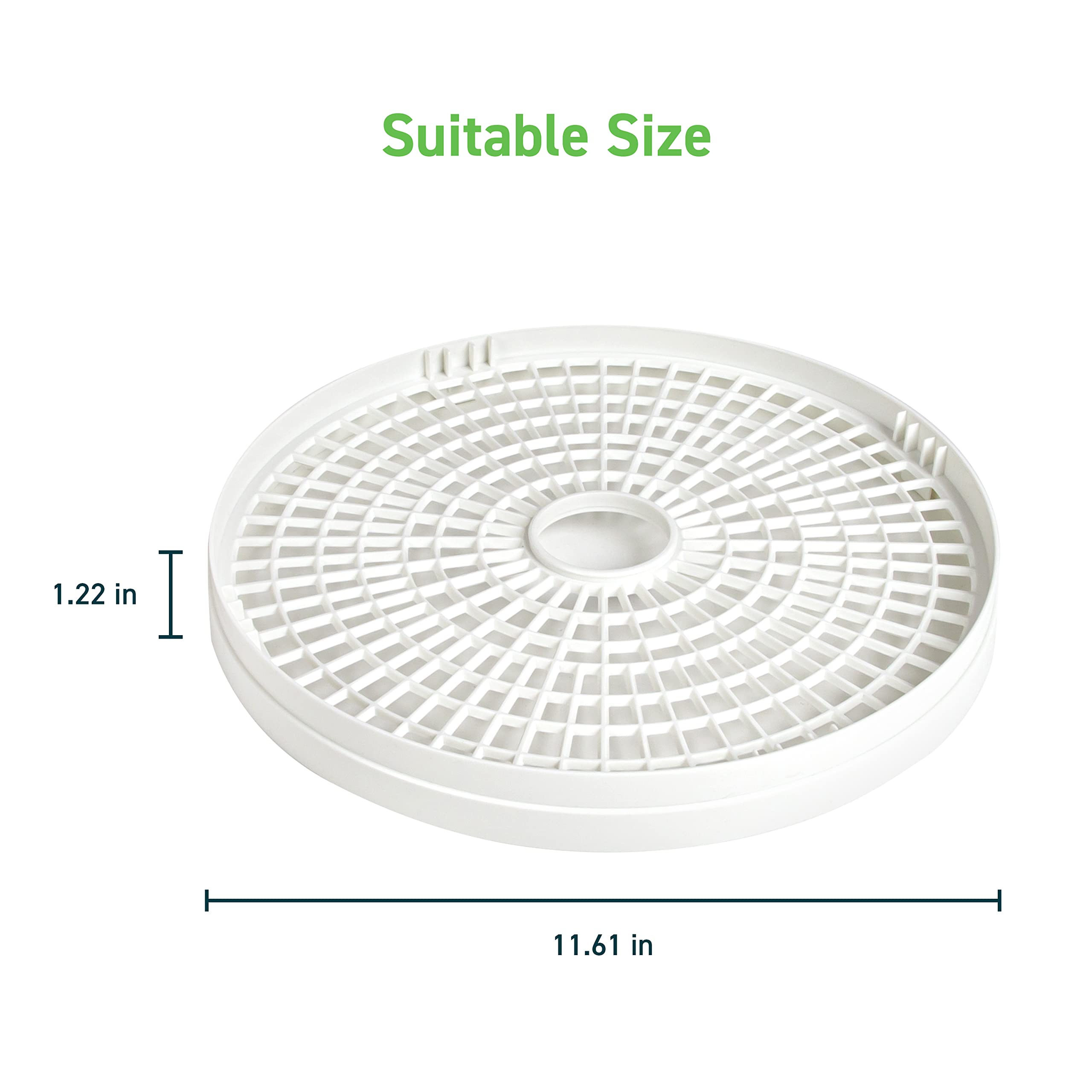 COSORI Food Dehydrator Machine Trays, BPA-Free Plastic Dryer Trays for Fruit, Meat, Beef jerky, Herb, Vegetable, CFD-TR051-WUS, 2Pack