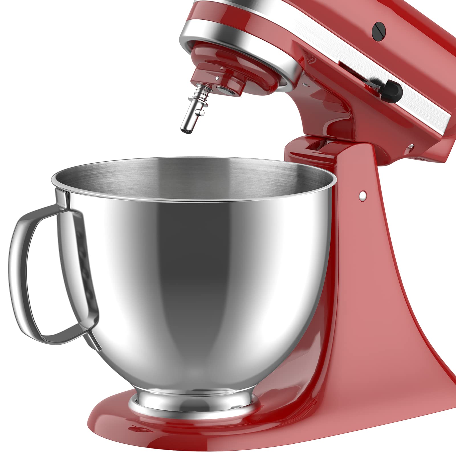 GVODE Stainless Steel Mixer Attachment Fit all Kitchenaid Mixer Bowl，4.5-5Q Tilt-Head for Kitchen Aid Mixing Bowls 5 Quart Stainless Bowl for Kitchenaid
