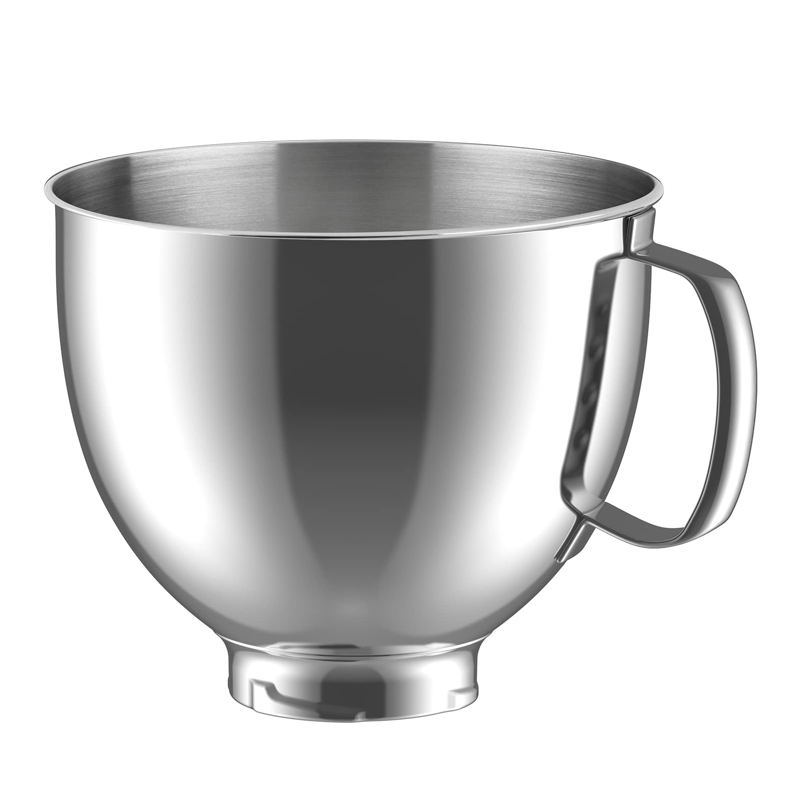 GVODE Stainless Steel Mixer Attachment Fit all Kitchenaid Mixer Bowl,4.5-5Q Tilt-Head for Kitchen Aid Mixing Bowls 5 Quart Stainless Bowl for Kitchenaid