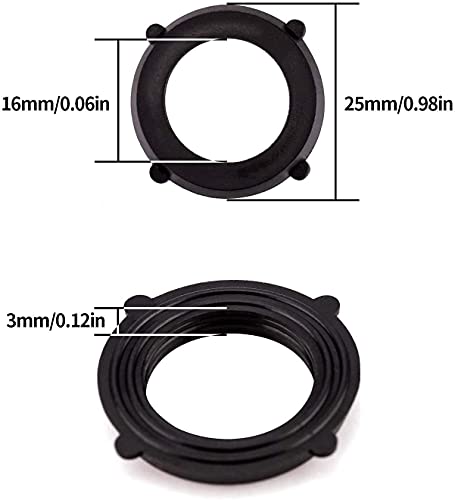 LUTER Garden Hose Washers, O-Ring Rubber Washers Seals Self Locking Tabs, Pack of 30
