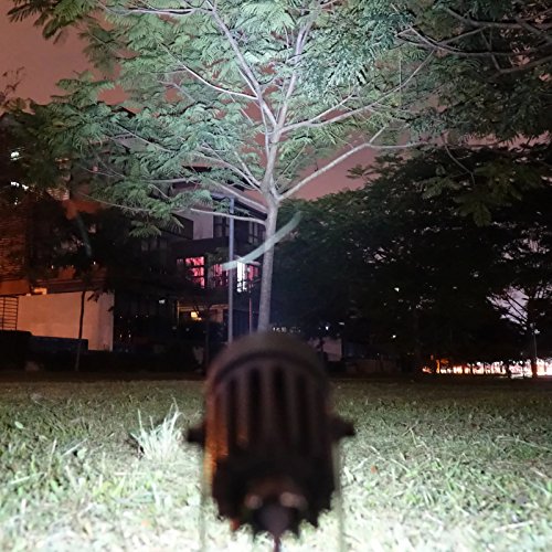Mini 50X Twin Solar Spotlight (Cool White LED) Outdoor Waterproof Dimmable Dusk to Dawn for Garden Landscape Pathway Car Porch Entrance Lighting Uplight Downlight, Grey Finish