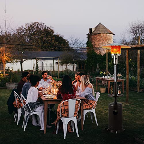 RICHRYCE 47,000 BTU Patio Heater,Outdoor propane heater with Auto Shut off Tilt Protection and Wheels,Gas Heaters for Outside, Garden, CourtyardâŚ