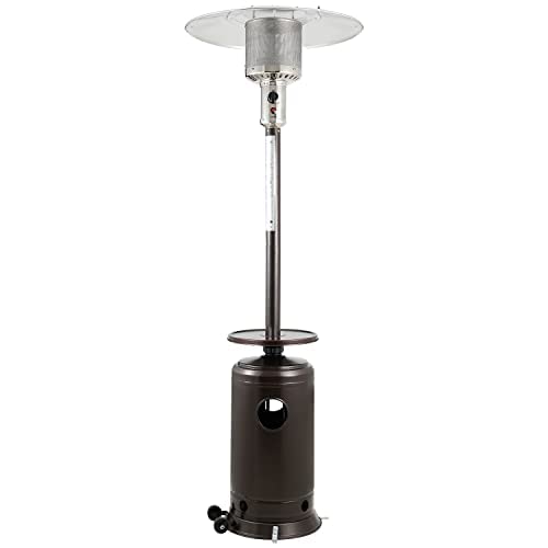 RICHRYCE 47,000 BTU Patio Heater,Outdoor propane heater with Auto Shut off Tilt Protection and Wheels,Gas Heaters for Outside, Garden, CourtyardâŚ