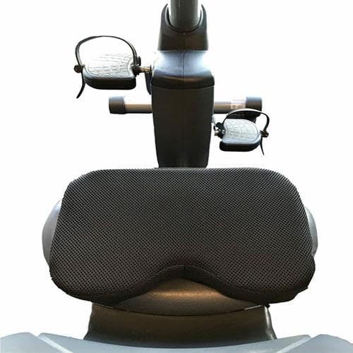 Rowing Machine Seat Cushion,Rower Accessories and Seat Padwith Custom Memory Foam, Washable Cover, and Straps- Concept 2 Rower, Recumbent Stationary Bike