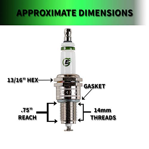 E3 Spark Plugs E3.22 Lawn and Garden Spark Plug, Pack of 1
