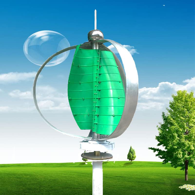 WANGYONGQI 400W Vertical Axis Wind Turbine, 12V 24V Vertical Breeze Start Low RPM Generator Electromagnetic Brake,24v