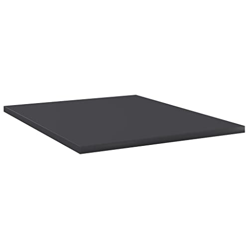 THYUOVAI Bookshelf Boards,Cabinet Shelf Wall Mount Storage Shelves Suitable for Wall Decor,Living Room,Bathroom,Kitchen 4 pcs Gray 15.7"x19.7"x0.6" Engineered Wood