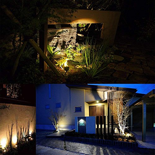 SUNRIVER Low Voltage Landscape Lights Led Landscape Lighting 6W Outdoor Landscape Lights 12V 24V Waterproof Landscape Spotlights for Yard, Lawn, Garden(6 Pack Warm White)