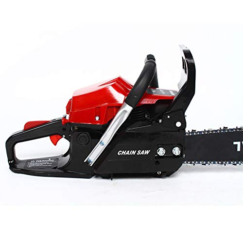 2 Stroke 62cc Gas Powered Chainsaw, 20 Inch Chainsaw, Handheld Labor & Time Saving Efficient Convenience Durable Cordless Gas Powered Chainsaw, Work Tools For Farm, Garden & Ranch, Woods