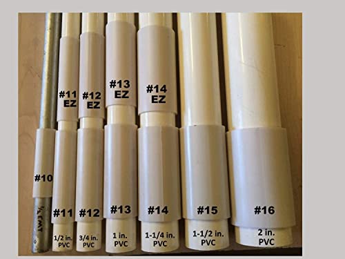 Snap Clamp Greenhouse Cover PVC Clamps for Hoop Pipe Frames - Garden / Plant Cover Clips (11-EZ - 1/2'' Pipe Clamps - JAK Packaging, 40), White