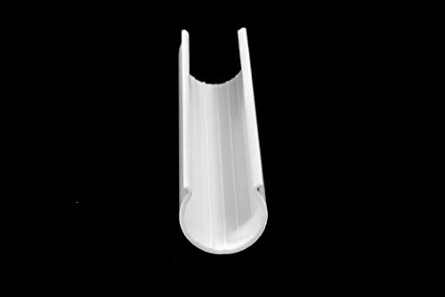 Snap Clamp Greenhouse Cover PVC Clamps for Hoop Pipe Frames - Garden / Plant Cover Clips (11-EZ - 1/2'' Pipe Clamps - JAK Packaging, 40), White