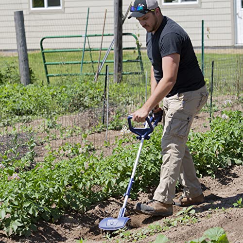 Fusion Drill-Powered Cultivator, Adjustable Tilling Width Up To 8β, Tilling Depth Up To 5.5β, Compatible With Most Cordless Drills, Adjustable Length, Model: 33061