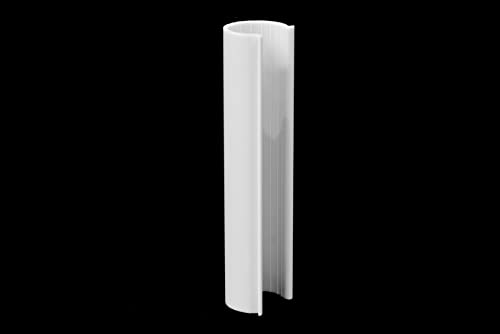 Snap Clamp Greenhouse Cover PVC Clamps for Hoop Pipe Frames - Garden / Plant Cover Clips (11-EZ - 1/2'' Pipe Clamps - JAK Packaging, 40), White