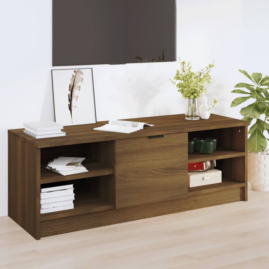 GaRcan TV Cabinet Living Room Sideboard Entertainment Centre TV Console Media Unit HiFi Cabinet with Shelf Grey Sonoma Engineered Wood (Brown Oak)