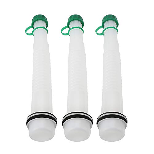 Jacksking Gas Spouts, 3 Sets of Replacement Gas Can Fuel Spout Cap Kit Garden Industrial Machinery Refuel Tool Gas Can Spout Gas Can Nozzle Assembly- Update Your Old Can(1L)