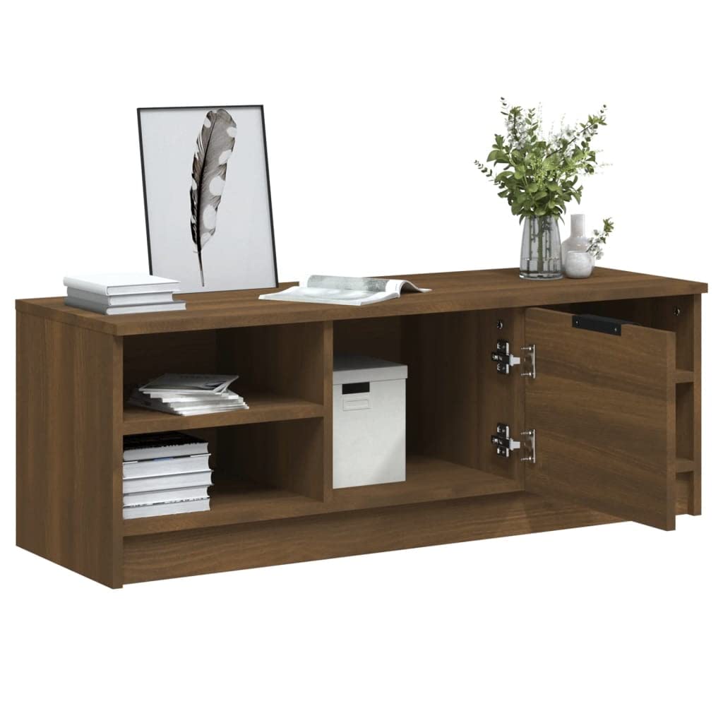 GaRcan TV Cabinet Living Room Sideboard Entertainment Centre TV Console Media Unit HiFi Cabinet with Shelf Grey Sonoma Engineered Wood (Brown Oak)