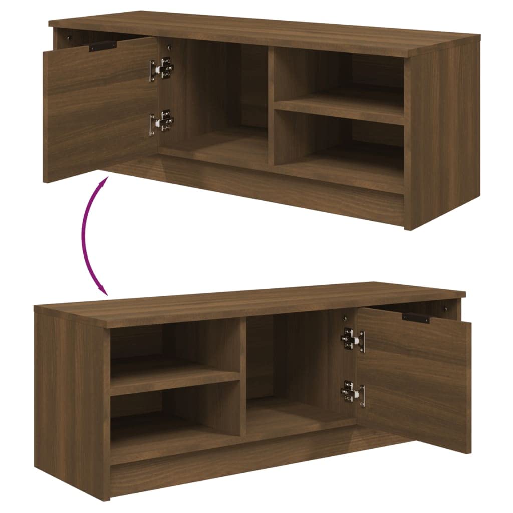 GaRcan TV Cabinet Living Room Sideboard Entertainment Centre TV Console Media Unit HiFi Cabinet with Shelf Grey Sonoma Engineered Wood (Brown Oak)