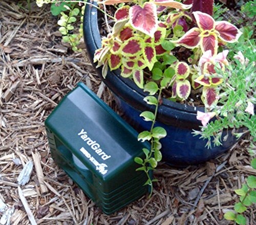 Bird-X Yard Gard Electronic Animal Repeller keeps unwanted pests out of your yard with ultrasonic sound-waves