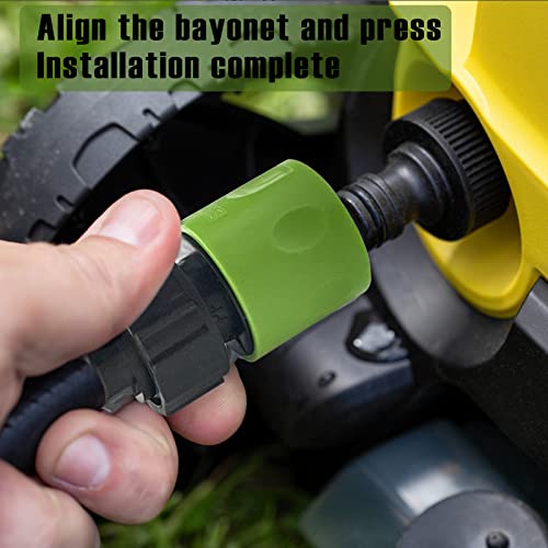Llewyn Lawn Mower Wash Connector,Quick Connect Lawn Mower Deck Wash Port Hose Adapter(3 Pcs) Compatible with Cub Cadet,Troy-Bilt,MTD,Craftsman Lawn Mower Tractor