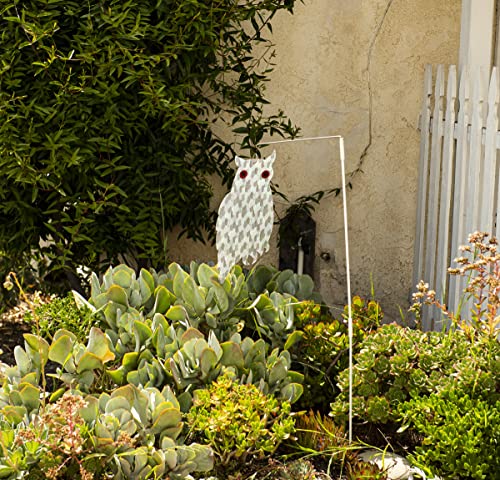 Holographic Owl Bird Deterrent- Scares Birds Away from Buildings, patios, Balconies and Gardens