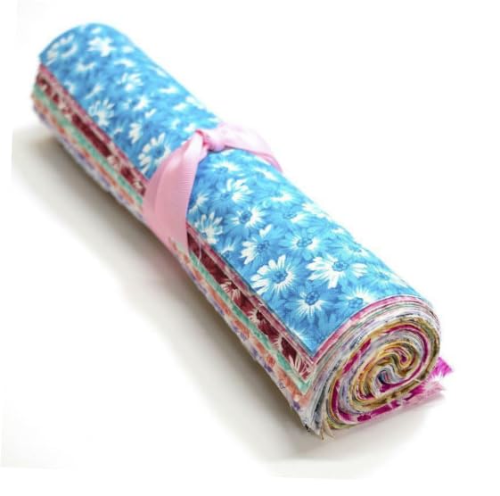 10" Squares Flower Shower Pre Cut Layer Cake 100% Cotton Quilt, 34Pcs Fabric Quilting Squares - JFS229 | #YY130E