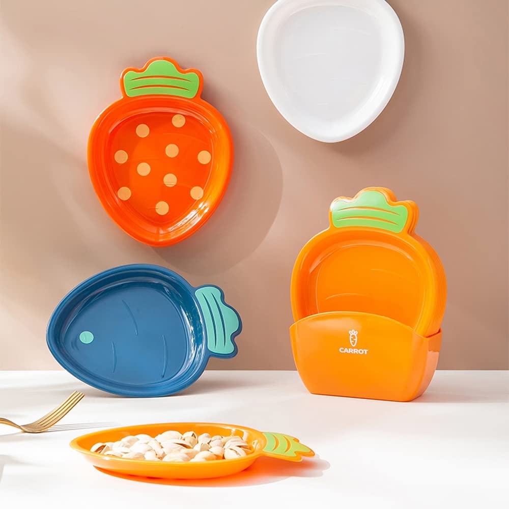 HARAY Salad Bowls Four Snack Trays Fish Shape Home Restaurant Snack Plate Table Fruit Snack Snack Snack Candy Dried Fruit Plate Garbage Slag Plate Soy Sauce Dish Salad Bowls