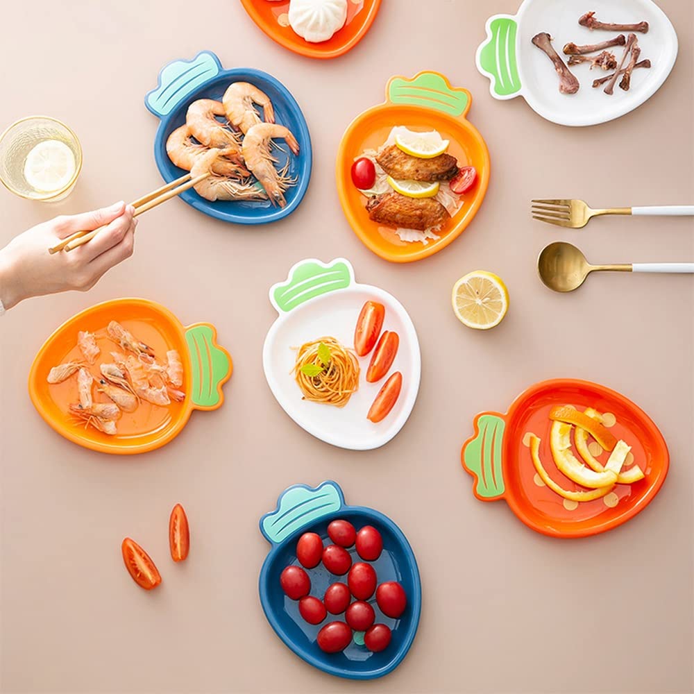 HARAY Salad Bowls Four Snack Trays Fish Shape Home Restaurant Snack Plate Table Fruit Snack Snack Snack Candy Dried Fruit Plate Garbage Slag Plate Soy Sauce Dish Salad Bowls
