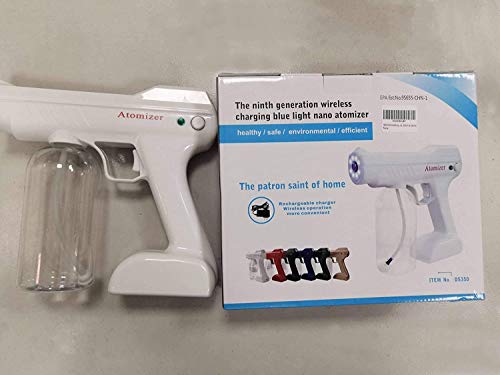 Oriflame Steam Gun, Handheld Rechargeable Nano Atomizer 27oz Large Capacity ULV Electric Sprayer Nozzle Adjustable Fogger for Home, Office, School or Garden