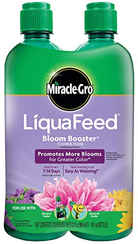 Miracle-Gro LiquaFeed All Purpose Plant Food Advance Starter Kit and Bloom Booster Flower Food Bundle: Feeding as Easy as Watering