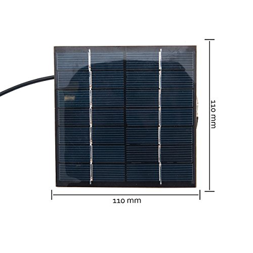 MASO 7V 1.4W 180L/H Solar Panel Powered Water Feature Pump Garden Pool Pond Aquarium Fountain Brushless for Bird Bath Pond Pull Garden - Power Pump:JT-180(CE/ROHS/IP68) DC7V,140MA