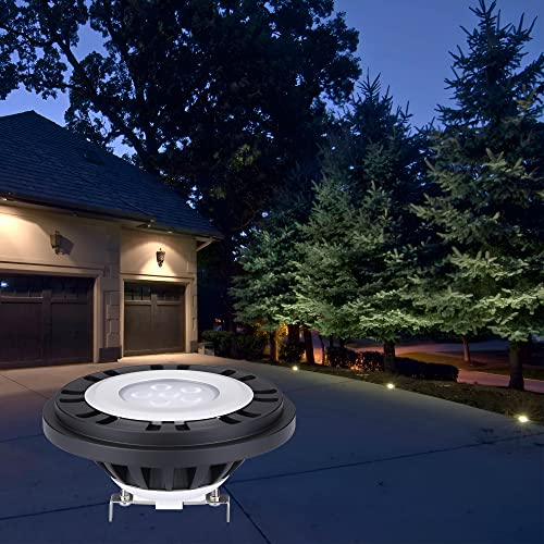 Leelands PAR36 Landscape LED Bulb Outdoor Well Lights Landscape Lighting Garden Lights Yard Illumination Soft Warm White Low Voltage 12V AC/DC Water Resistant Rating IP67 10Watt