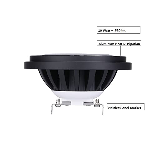 Leelands PAR36 Landscape LED Bulb Outdoor Well Lights Landscape Lighting Garden Lights Yard Illumination Soft Warm White Low Voltage 12V AC/DC Water Resistant Rating IP67 10Watt