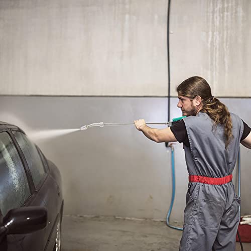 High Pressure Power Washer 2 In 1 High Pressure Washer High Pressure Cleaning Tool High Pressure Water Metal Water High Pressure Power Garden Car Care Products Chemical Guys (B, One Size)