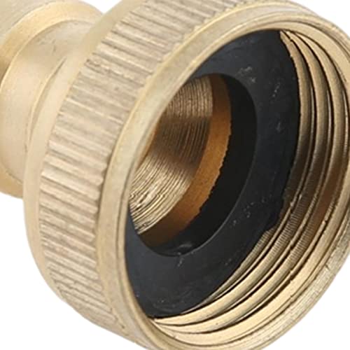 MYCENSE Brass Hose Connector,Connect and Disconnect,High Pressure Washer Adapter for Pressure Washer Garden and Watering Accessory