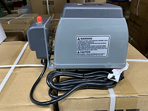Blue Diamond Pumps ET40A Septic Pond Linear Diaphragm Air Pump, Built in Alarm Detects Low Pressure in The Airline Which Triggers an Integrated High Sounding Buzzer and Bright LED Warning Light