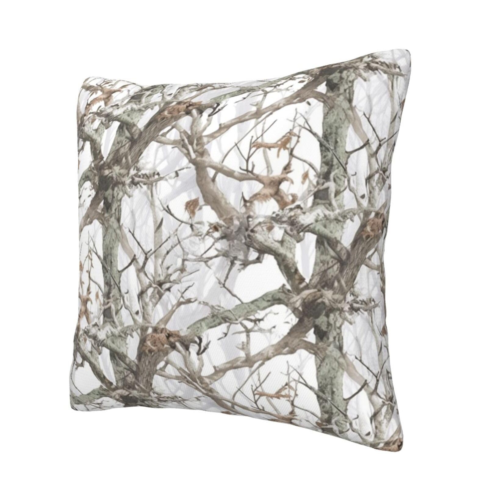 RLDOBOFE White Tree Camo Printed Pillow Covers Soft Throw Pillow Covers Cushion Pillow Covers Square Pillowcases Decorative Cushion Case for Sofa Couch