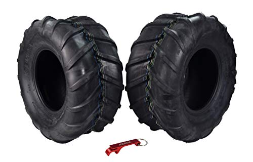 Kenda 22x11-10 4 Ply Lawn and Garden Rear Mower Tires for Grasshopper Mowers with Bottle Opener Key Chain (22x11-10 2 Pack)