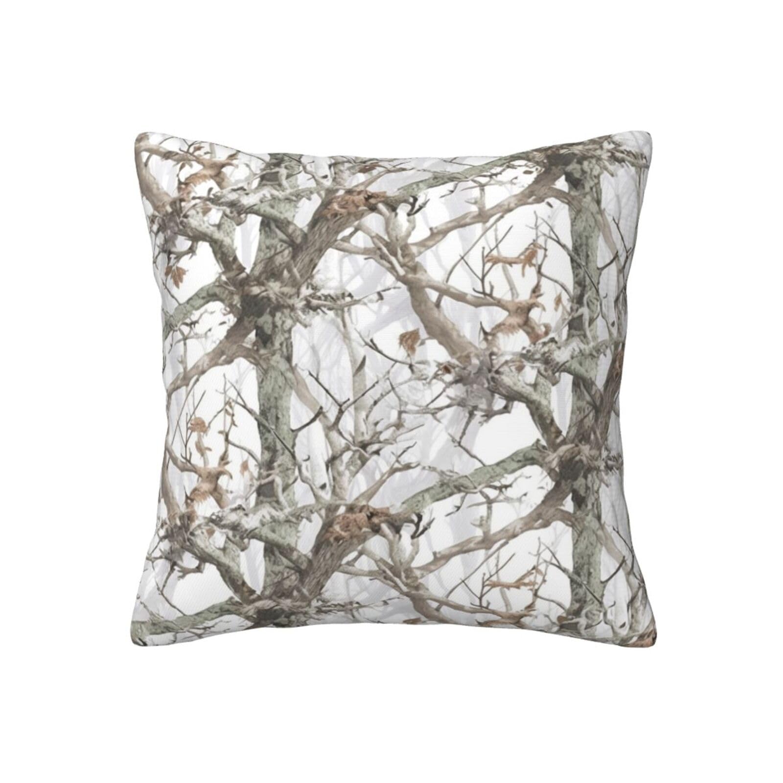 RLDOBOFE White Tree Camo Printed Pillow Covers Soft Throw Pillow Covers Cushion Pillow Covers Square Pillowcases Decorative Cushion Case for Sofa Couch