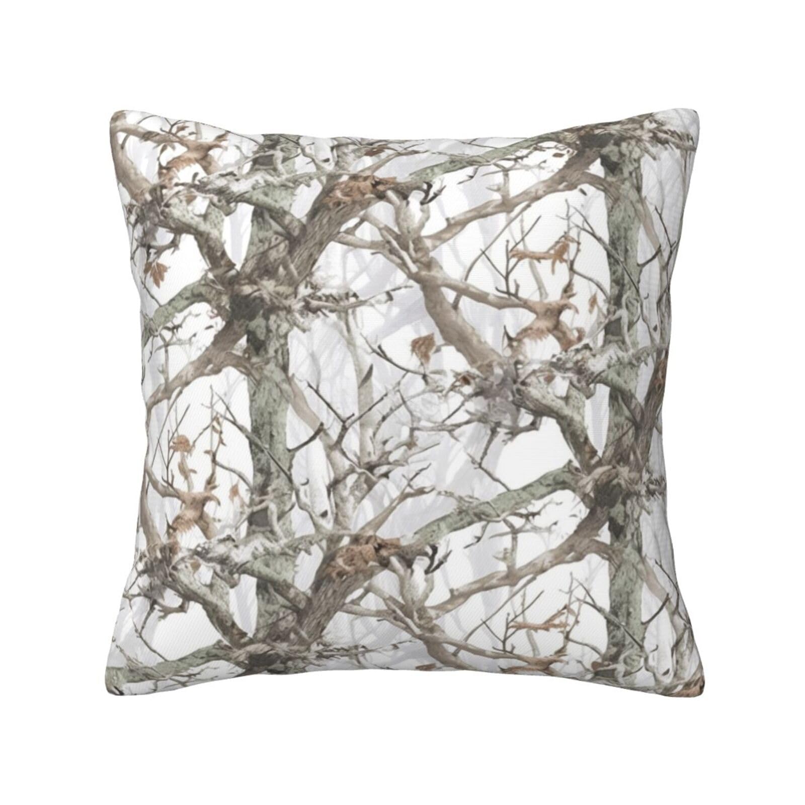 RLDOBOFE White Tree Camo Printed Pillow Covers Soft Throw Pillow Covers Cushion Pillow Covers Square Pillowcases Decorative Cushion Case for Sofa Couch