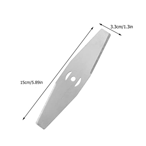 YARNOW Metal Lawn Mower Saw Blade Head Replacement 8pcs Brush Cutter Metal Lawn Cutter Rotary Weed Brush Blades Weed Eater Razor Trimmer Head for Garden Mower