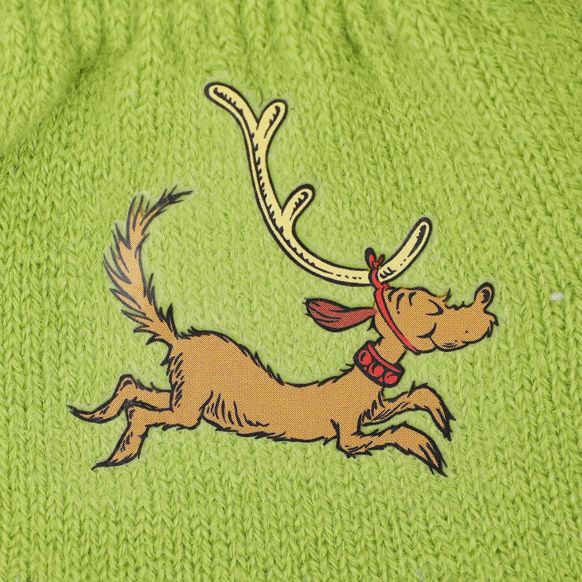 Grinch Youth Character Cuffed Beanie and Gloves Set Multicolored