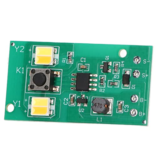 Jeanoko Solar Light Control Panel, Solar Lamp Control Board 1.2V Durable Constant Current Driving Charge Protection PCB 2 Set for Garden