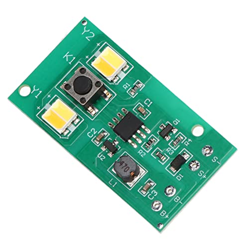 Jeanoko Solar Light Control Panel, Solar Lamp Control Board 1.2V Durable Constant Current Driving Charge Protection PCB 2 Set for Garden
