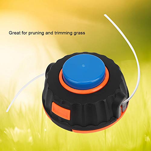 Trimmer Head, Universal Nylon Grass Trimmer Head Replacement Garden Strimmer Lawn Mover Accessory for Pruning and Trimming Grass, Blue