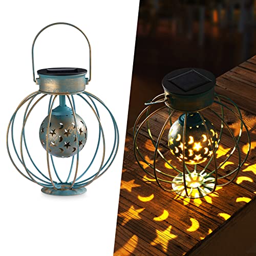 Hanging Solar Lanterns Table Lamp Moon Star Pattern¡