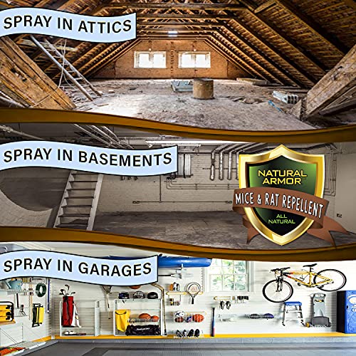 Mice & Rat Repellent. Peppermint Repellent for Mice/Mouse, Rats & Rodents. Natural Spray for Indoor & Outdoor Use. 128 OZ Gallon Trigger Sprayer Ready to Use