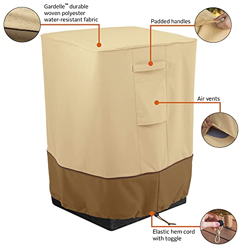 Classic Accessories Veranda Water-Resistant 21 Inch Outdoor Fire Column Cover, Patio Furniture Covers